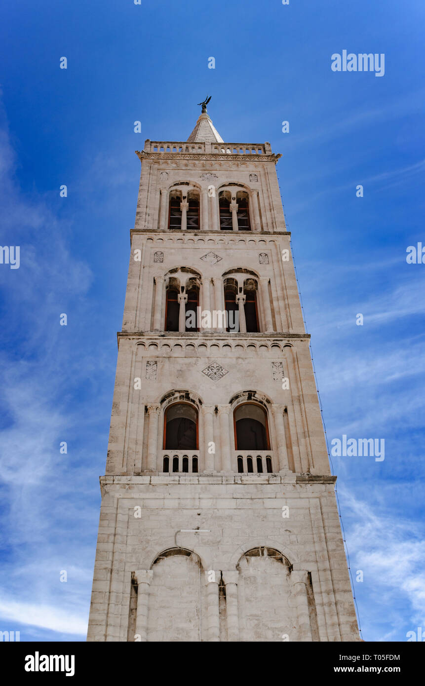 Cathedral of St. Anastasia bell tower in Zadar Stock Photo - Alamy