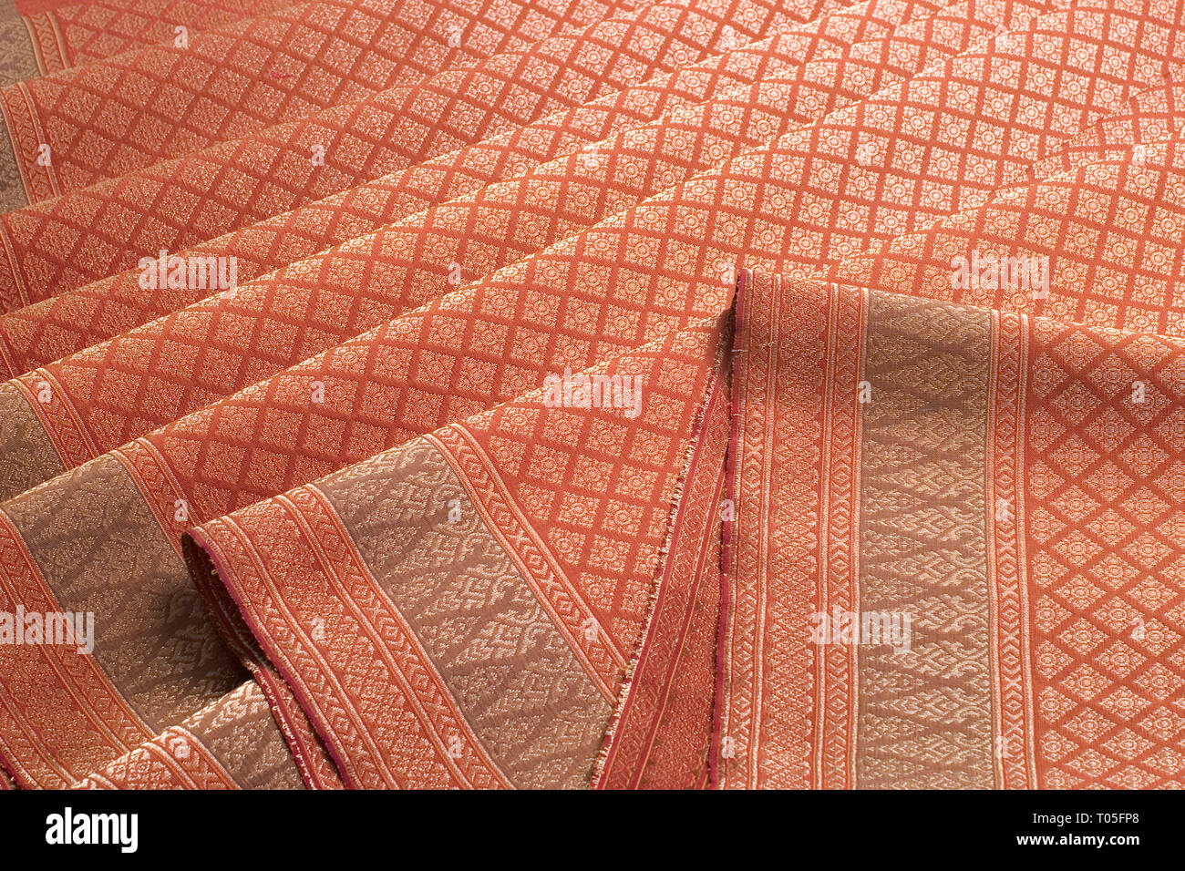 Thai Silk Pattern and Design Stock Photo - Alamy