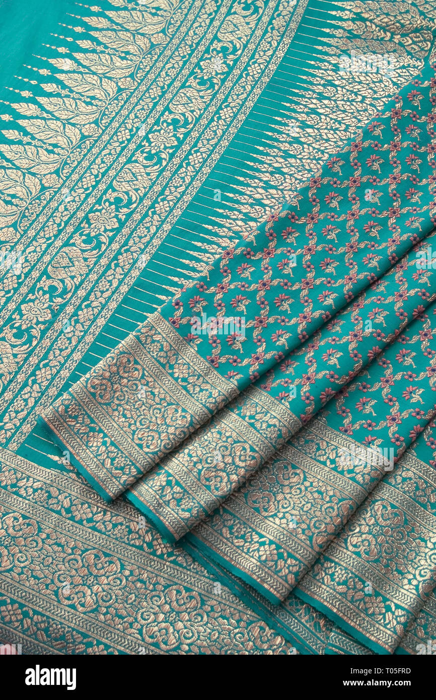 Thai Silk Pattern and Design Stock Photo - Alamy