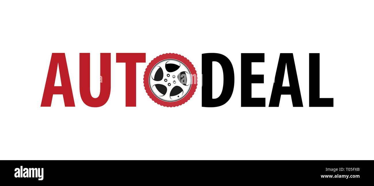 Auto Deal Logotype - Vector symbol isolated on white background Stock ...