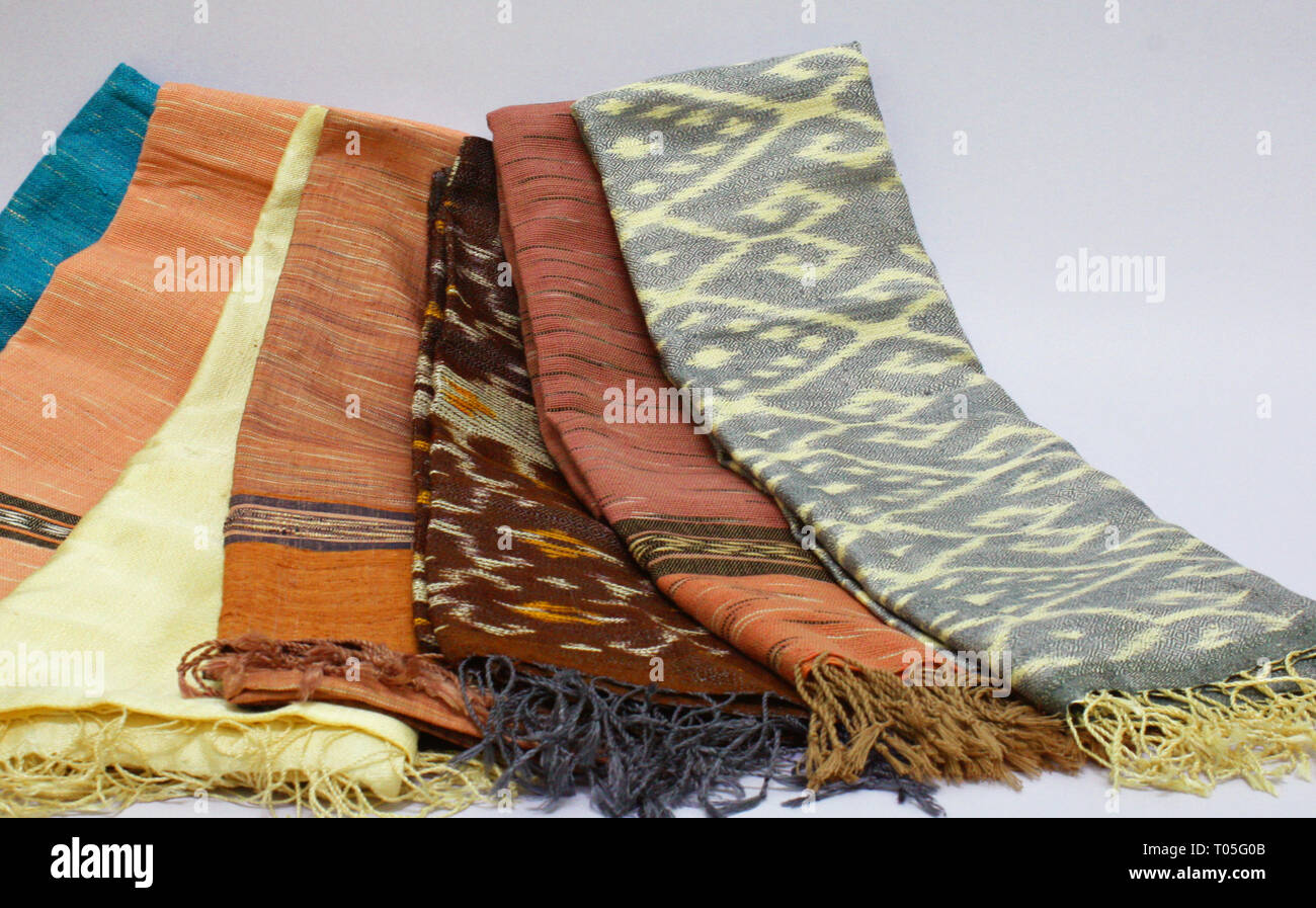 Thai Silk Pattern and Design Stock Photo - Alamy