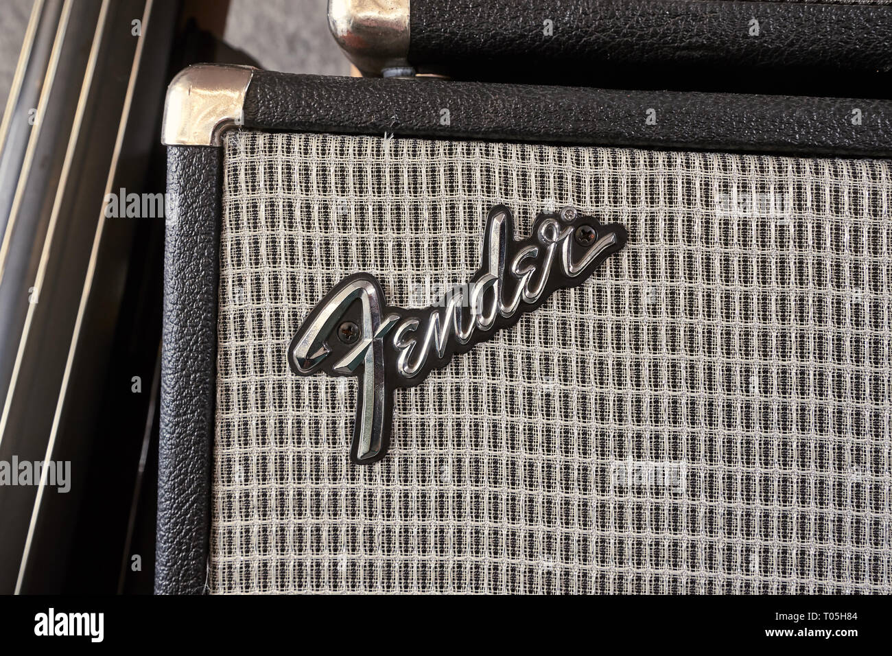 Fender Bass Amplifier Stock Photo - Alamy