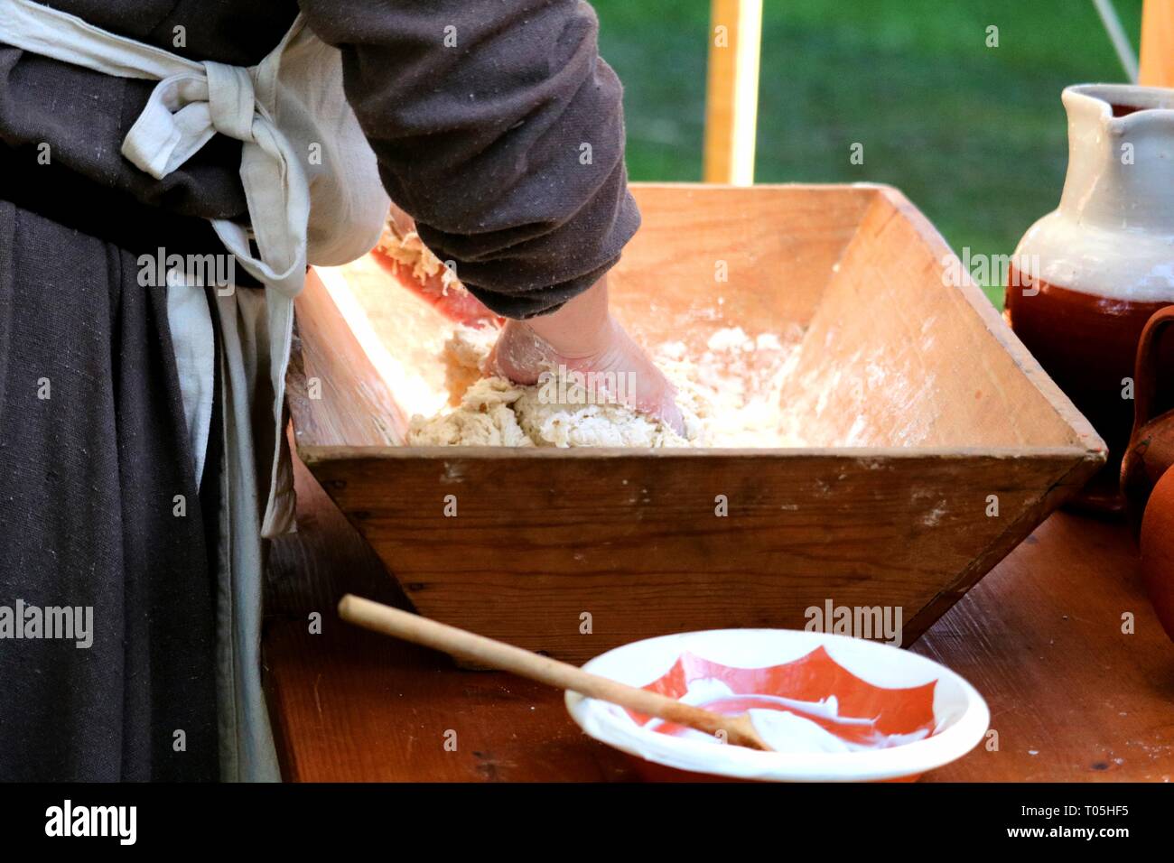 Women making bread from hi-res stock photography and images - Alamy
