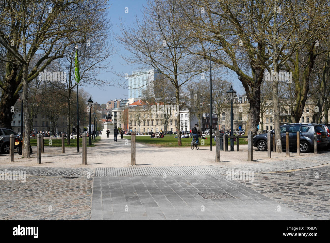 Queen Square in Bristol England UK Stock Photo - Alamy