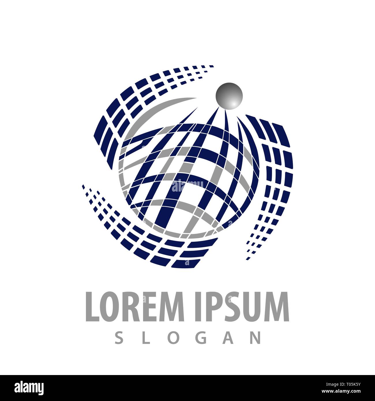 Rotate global technology concept design. Symbol graphic template element Stock Vector Image ...