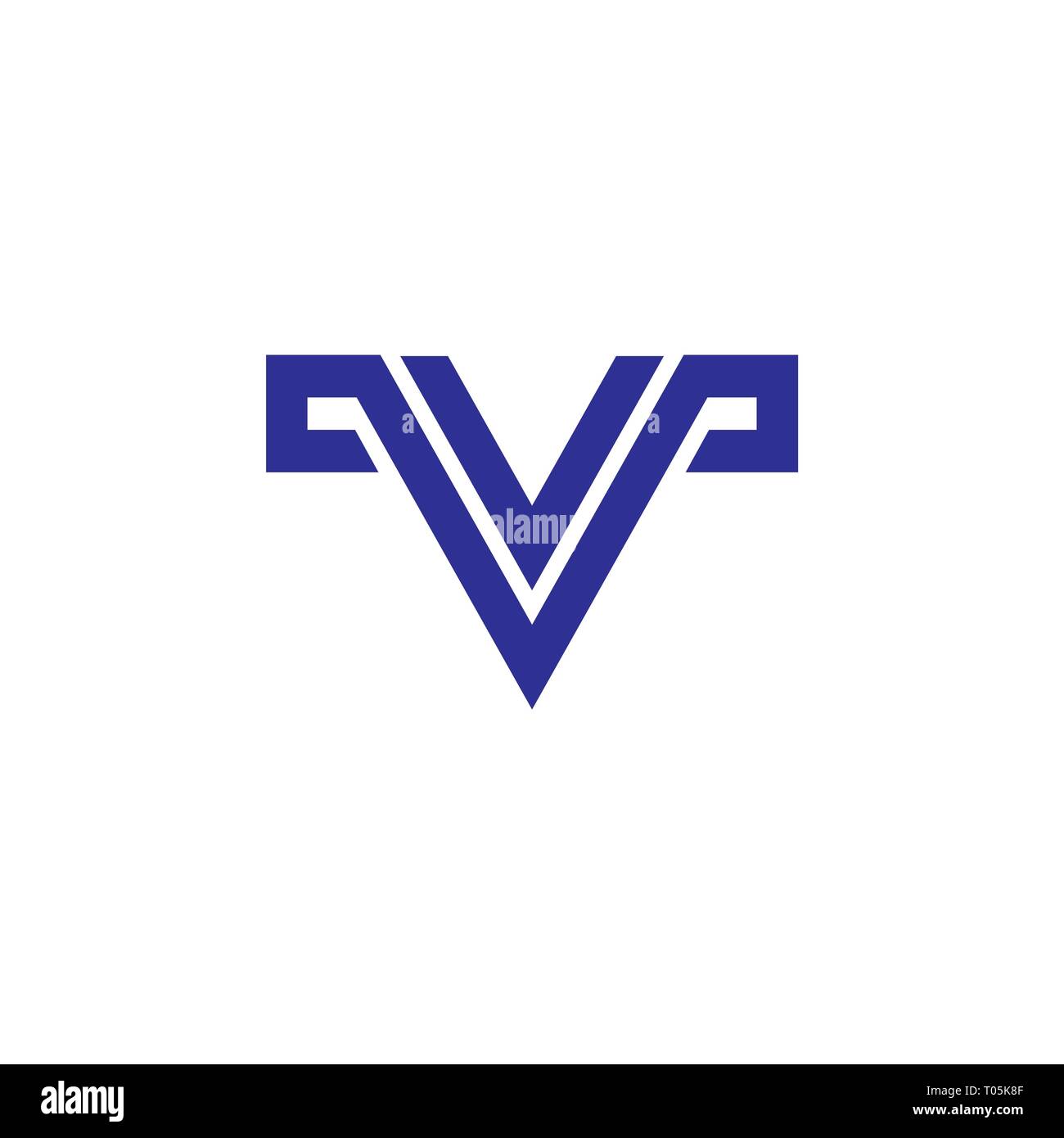 letters v stripes geometric line logo vector Stock Vector Image & Art ...