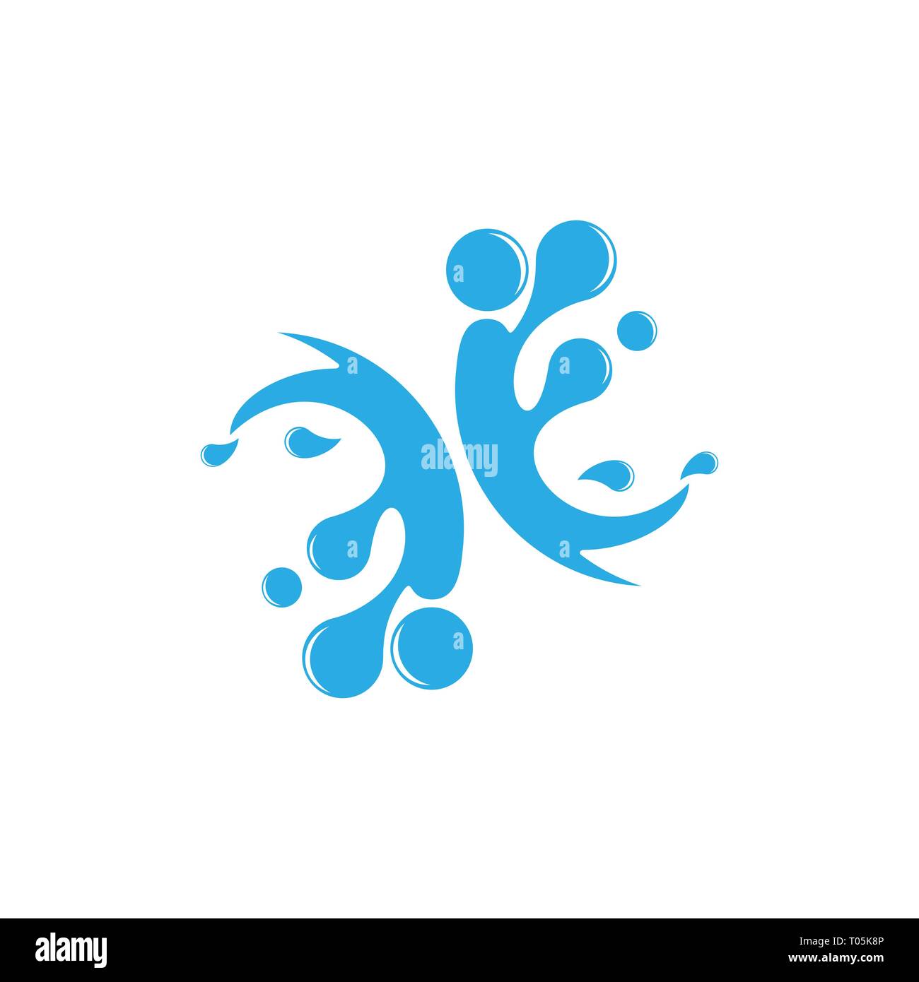 motion water splash symbol logo vector Stock Vector Image & Art - Alamy