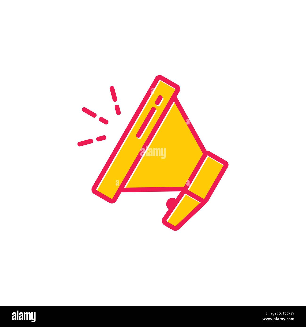 megaphone speaker colorful symbol logo vector Stock Vector Image & Art ...