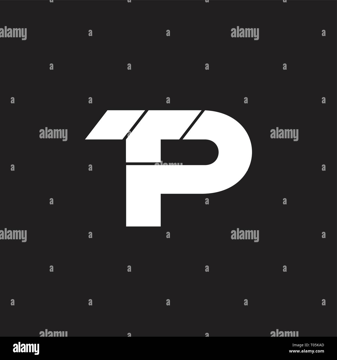 letters tp simple geometric logo vector Stock Vector Image & Art - Alamy