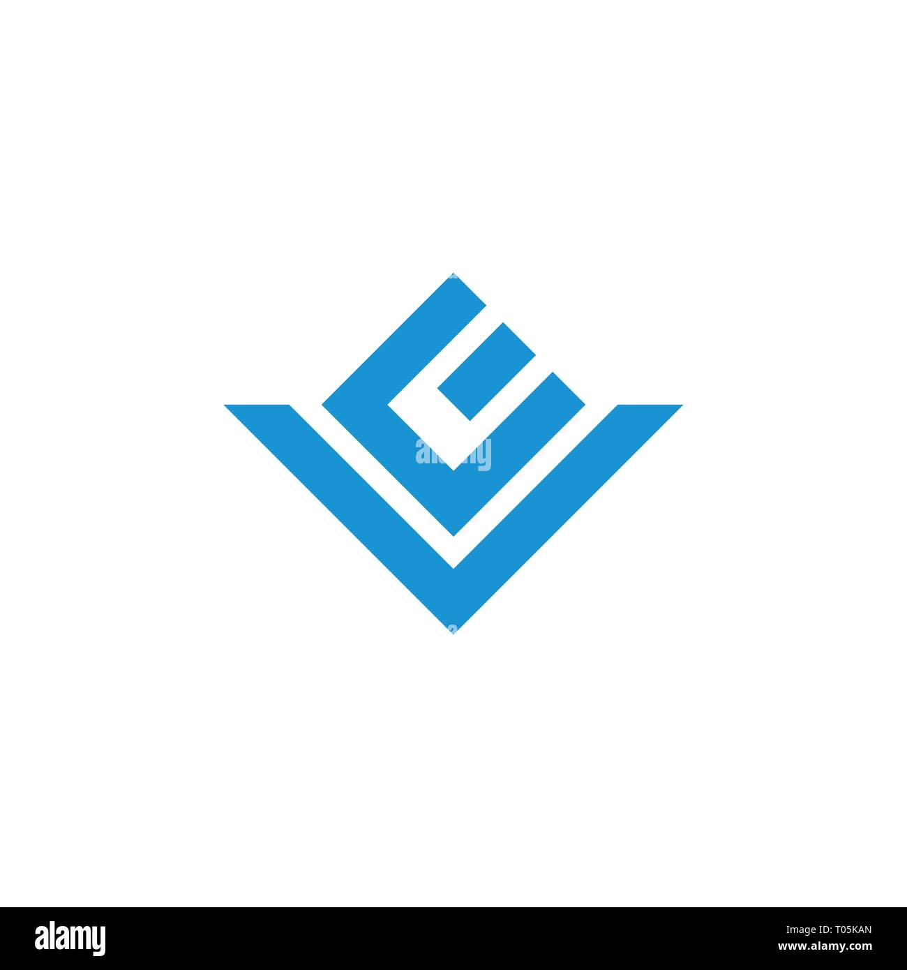 letters ev simple geometric line logo vector Stock Vector Image & Art ...