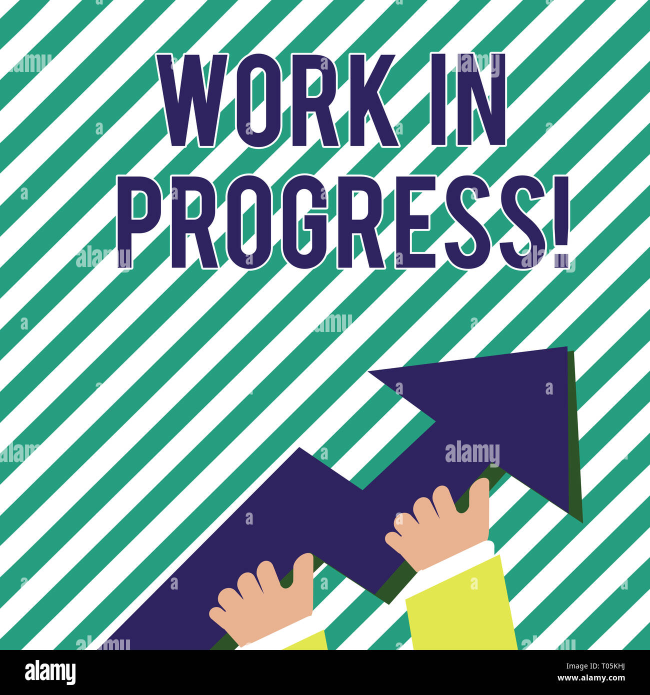 Handwriting text Work In Progress. Conceptual photo People is working ...