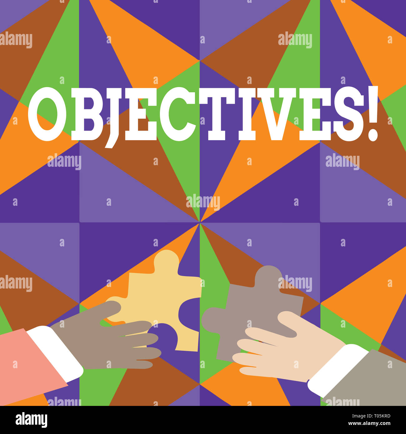 Achievement success goals target jigsaw hi-res stock photography and ...