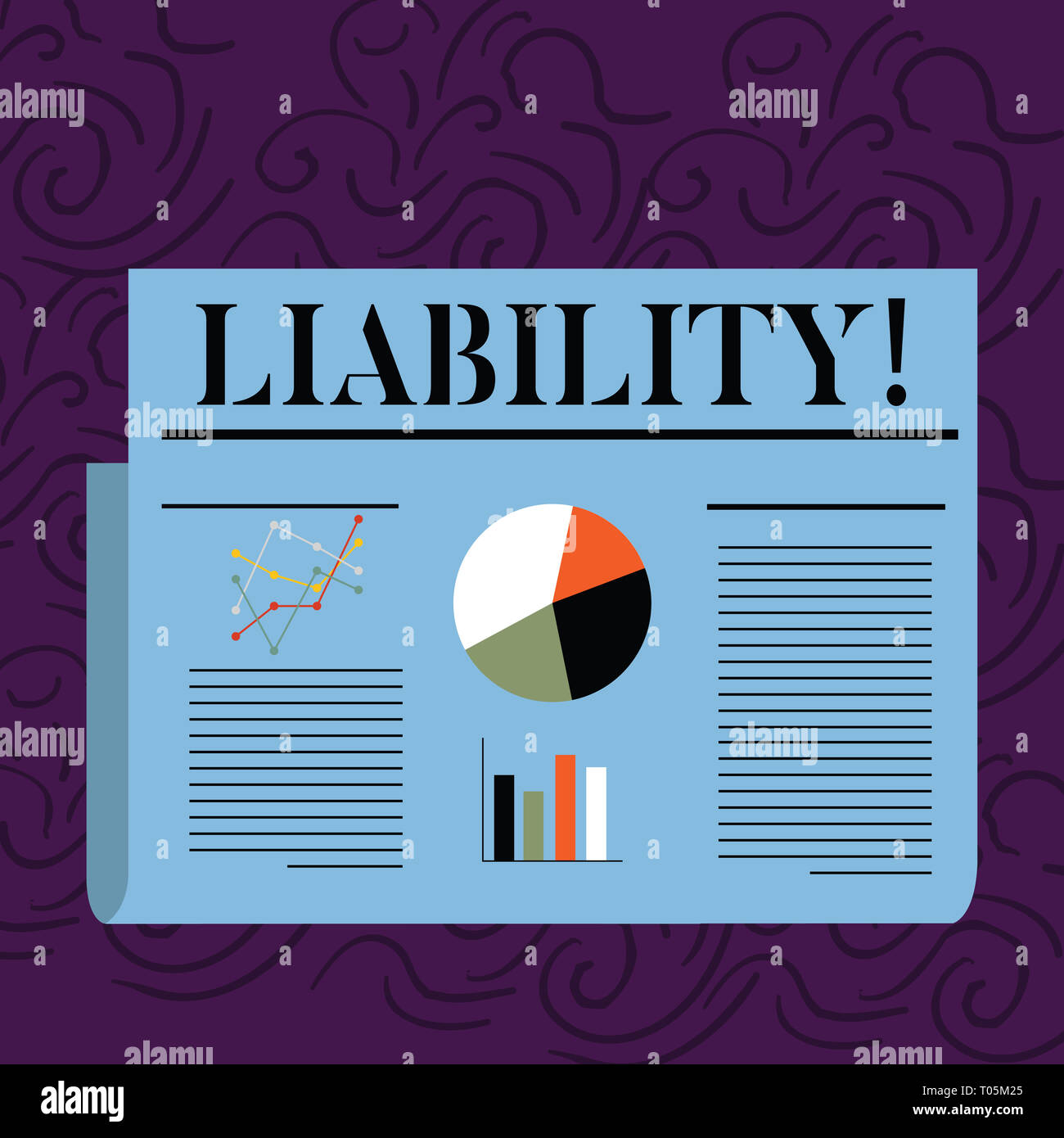 Text sign showing Liability. Business photo text State of being legally ...