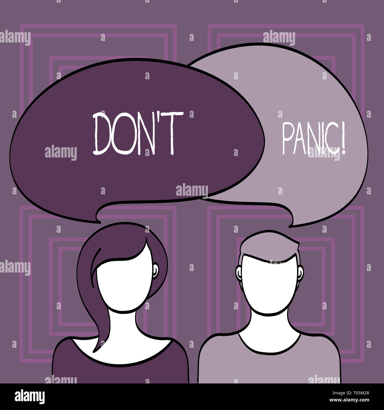 Conceptual hand writing showing Don T Panic. Concept meaning suddenly ...