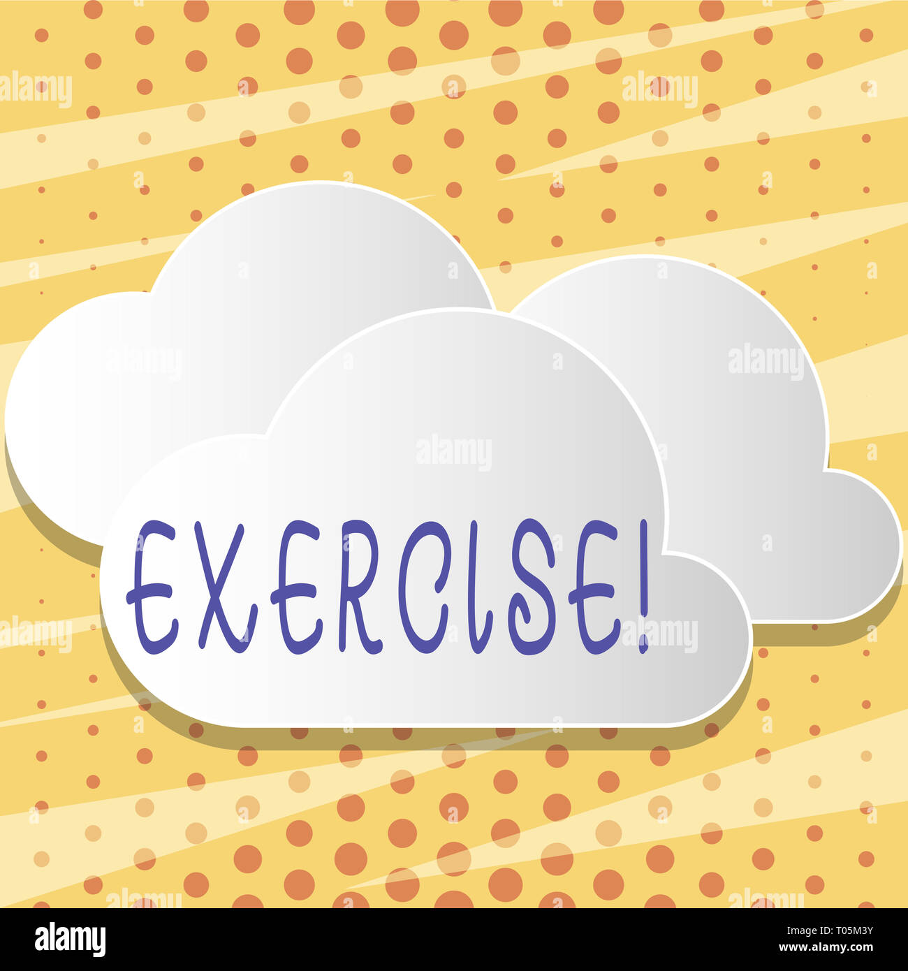 Text sign showing Exercise. Business photo showcasing Activity ...