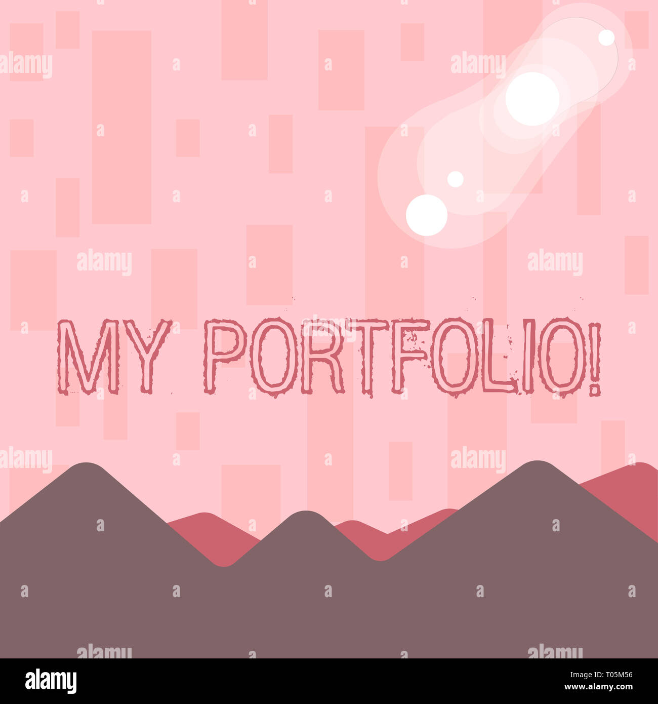 Writing note showing My Portfolio. Business concept for Samples of work ...