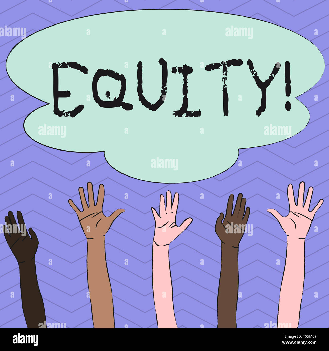 Conceptual hand writing showing Equity. Concept meaning Value of a ...
