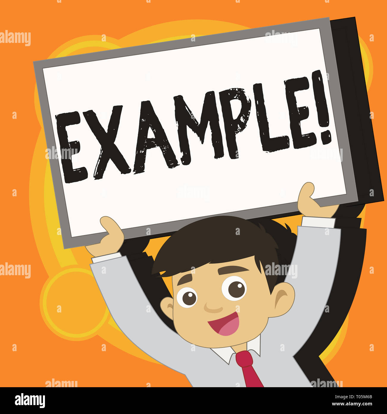 Writing note showing Example. Business concept for Illustration Sample ...