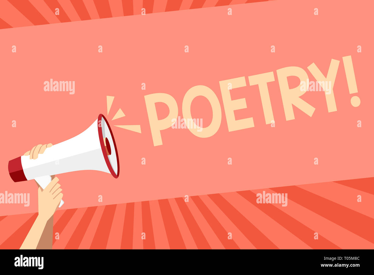 Conceptual hand writing showing Poetry. Concept meaning Literary work ...