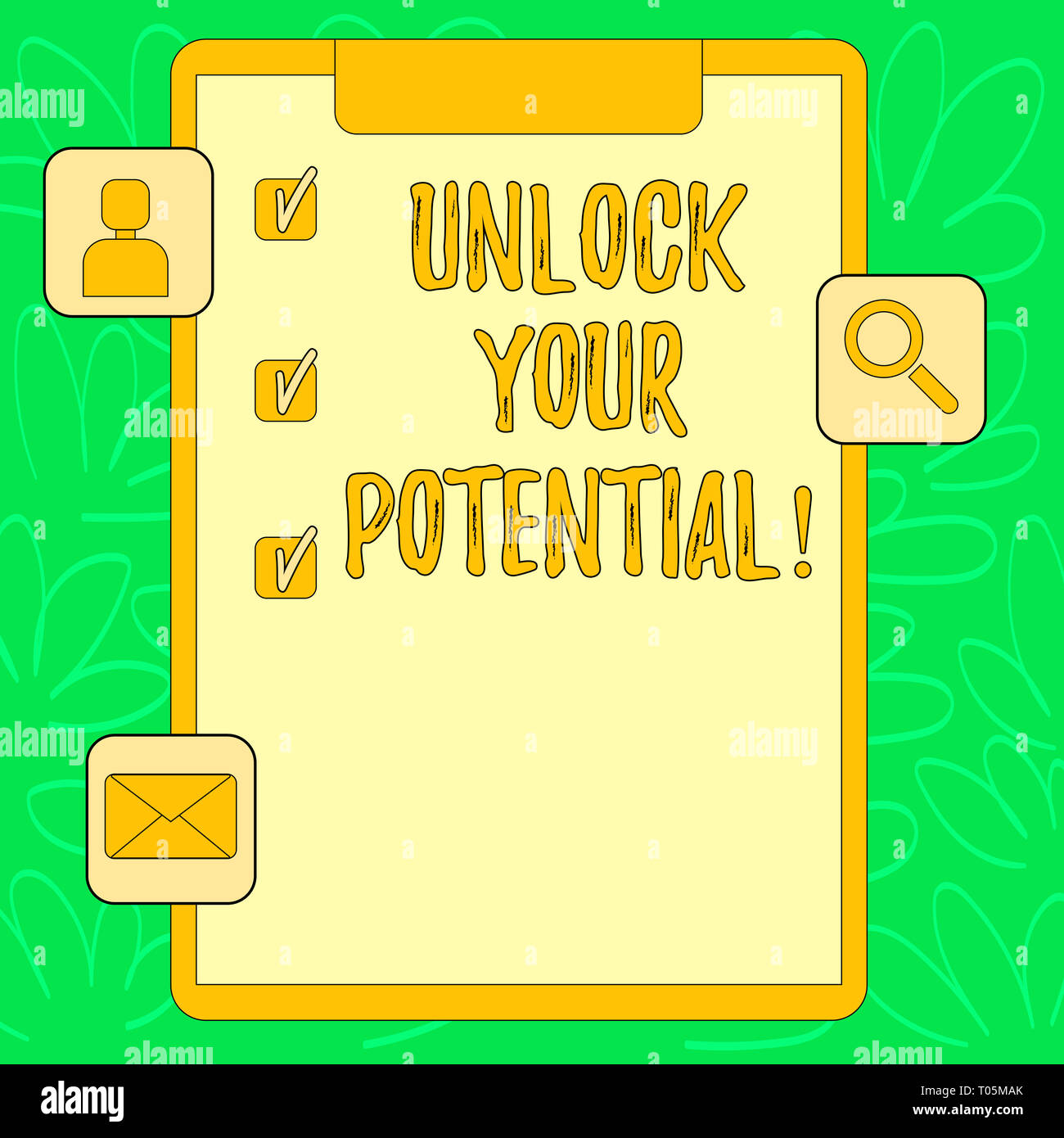 Conceptual hand writing showing Unlock Your Potential. Concept meaning ...