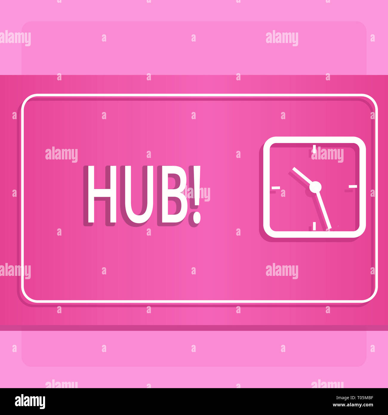 Handwriting text Hub. Conceptual photo Device connecting computers ...