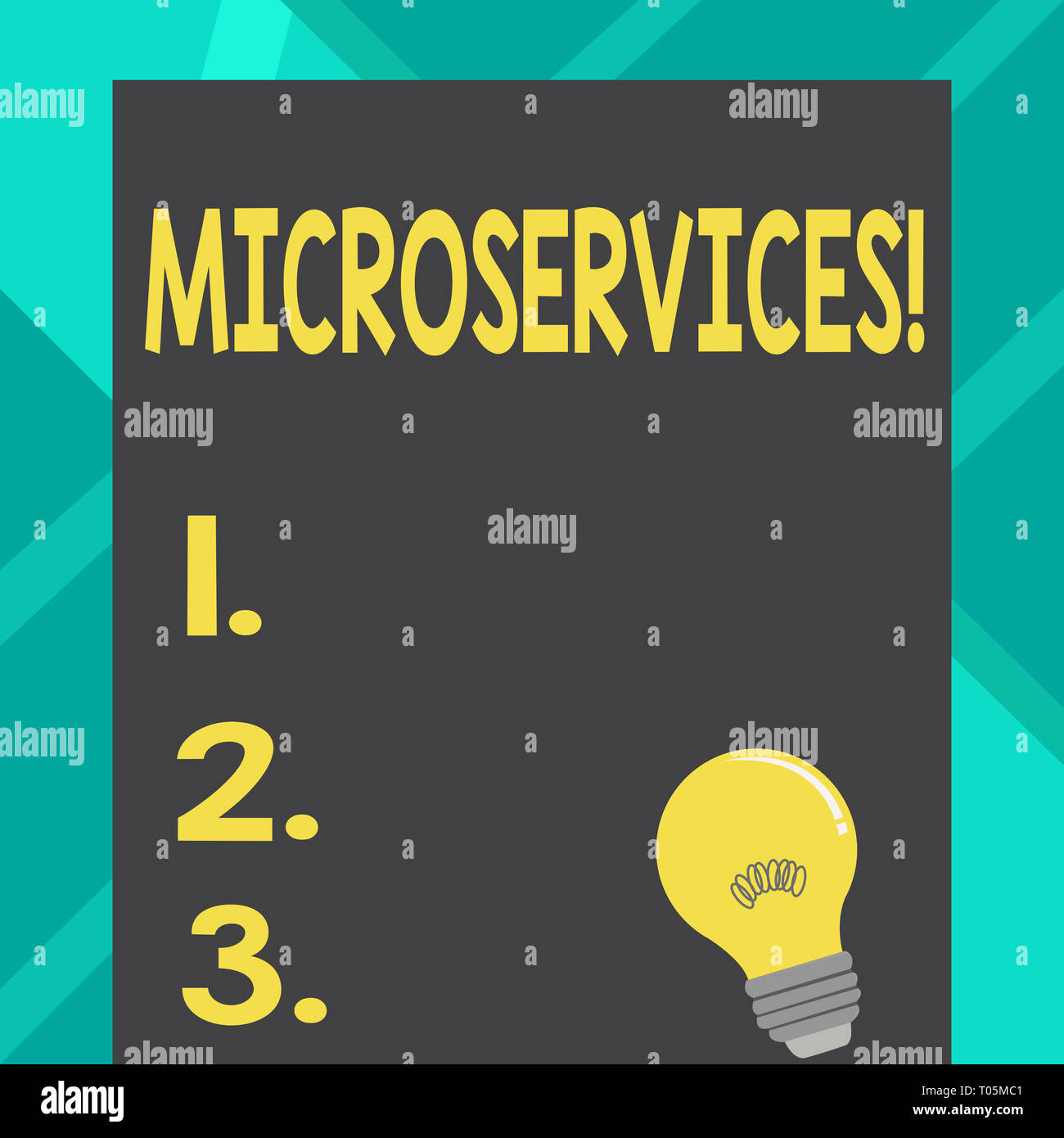 Text sign showing Microservices. Business photo text Software ...