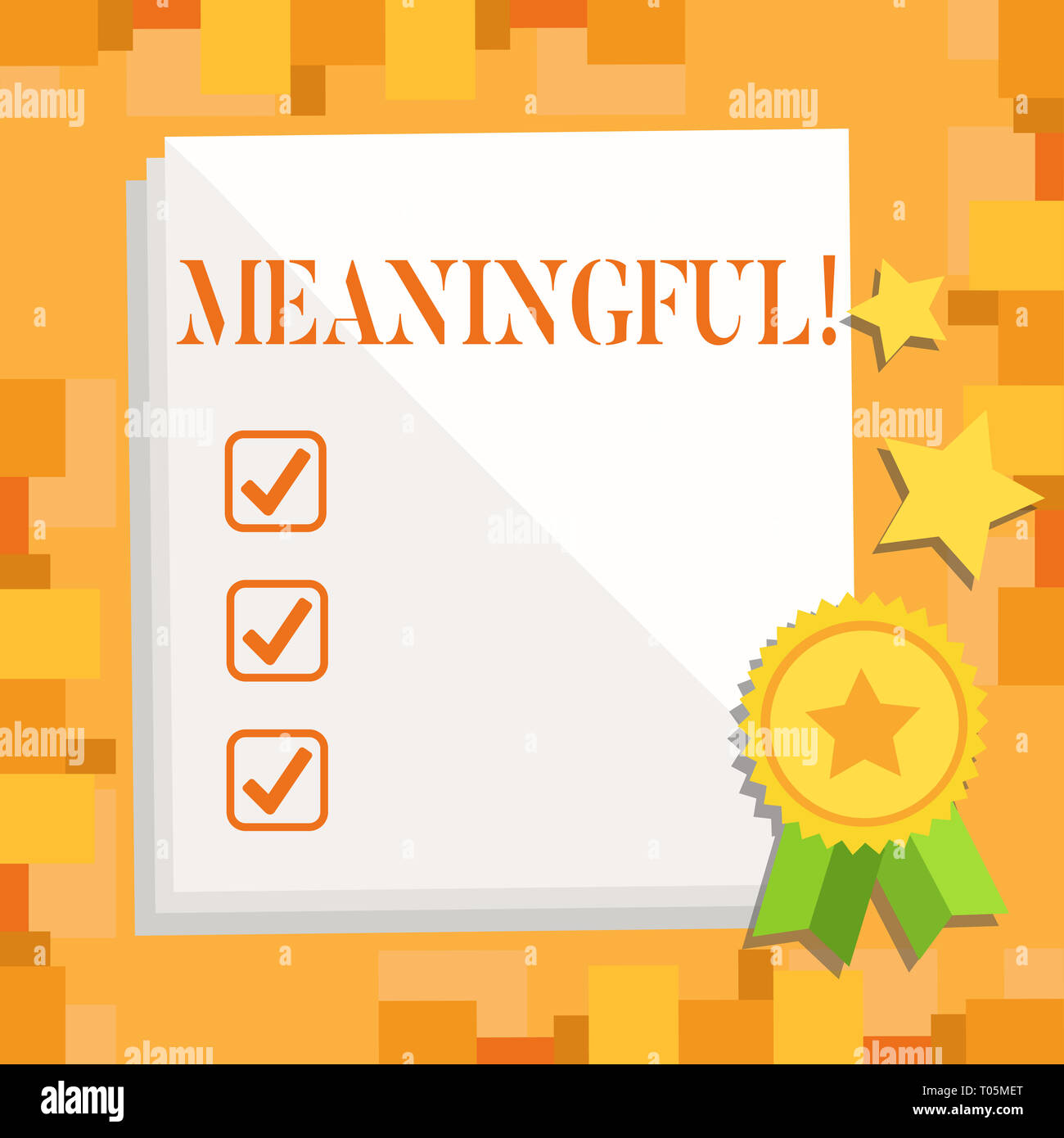 Writing note showing Meaningful. Business concept for Having meaning ...