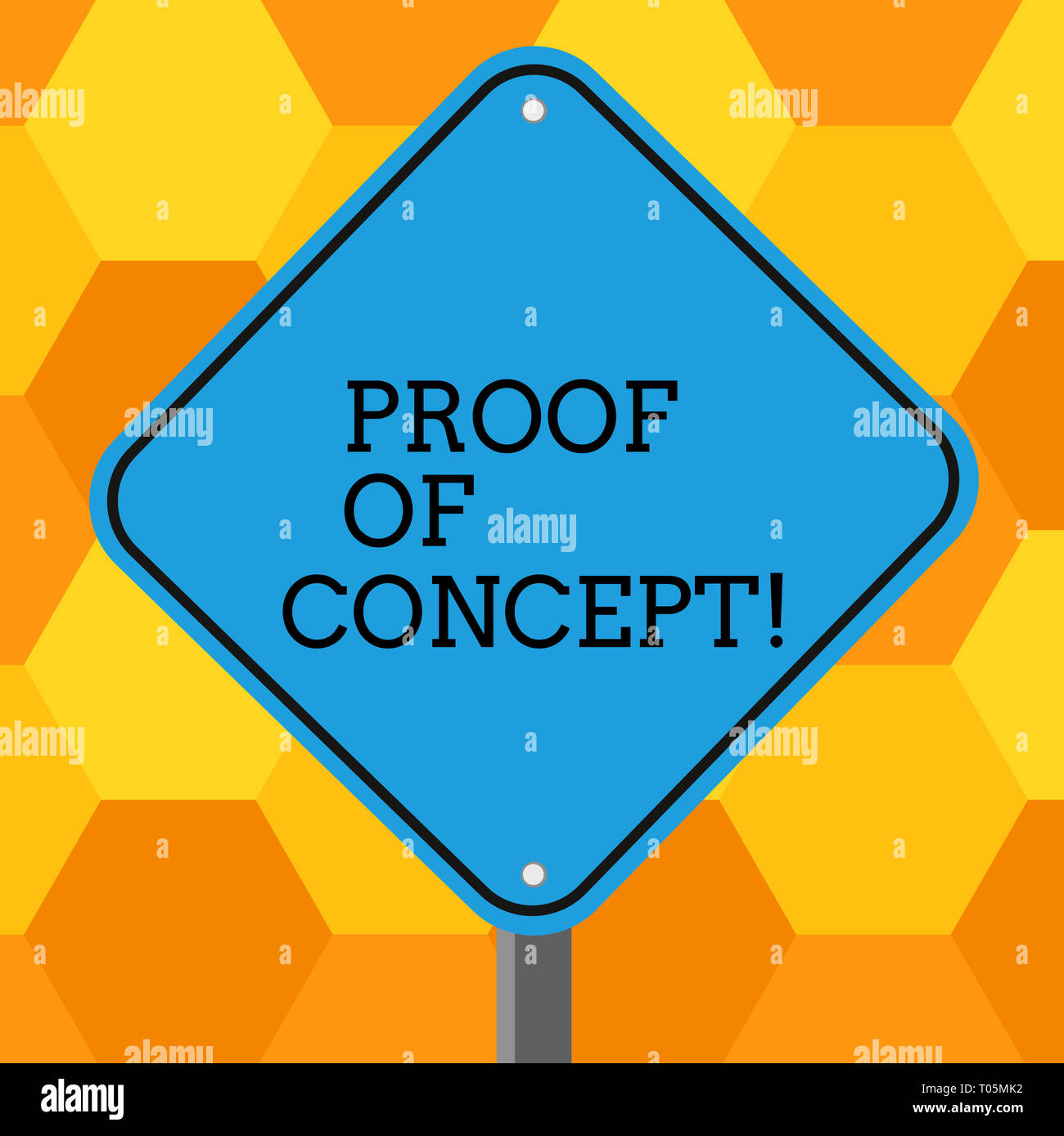 Handwriting text Proof Of Concept. Conceptual photo evidence typically ...