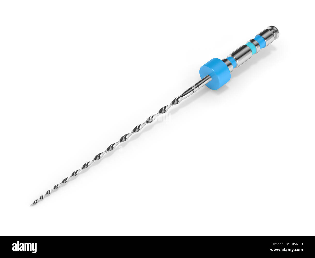 3d render of endodontic file isolated over white background Stock Photo ...