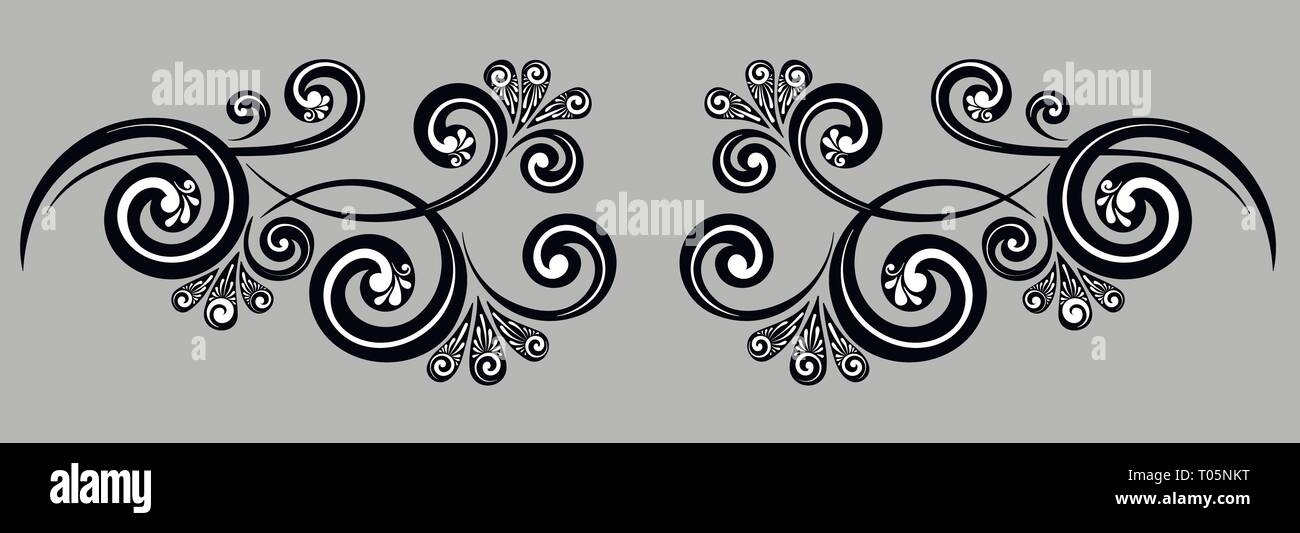Decorative monograms and calligraphic borders Stock Vector Image & Art ...
