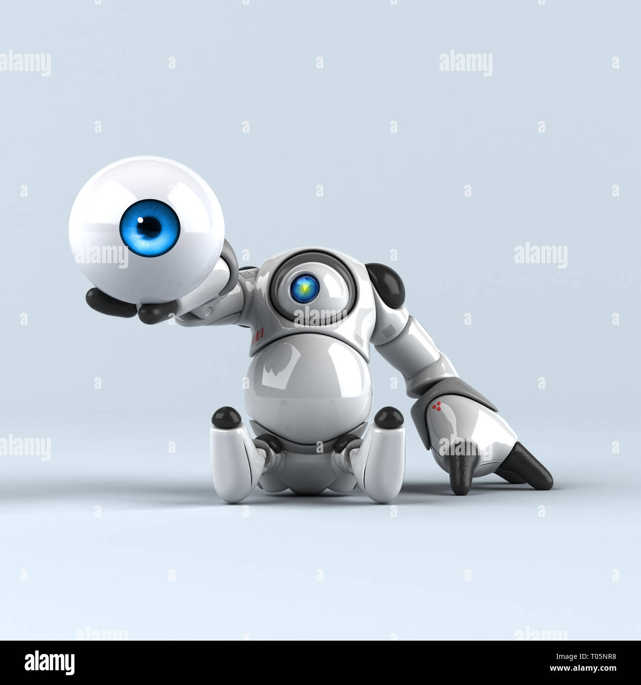 Big robot - 3D Illustration Stock Photo - Alamy