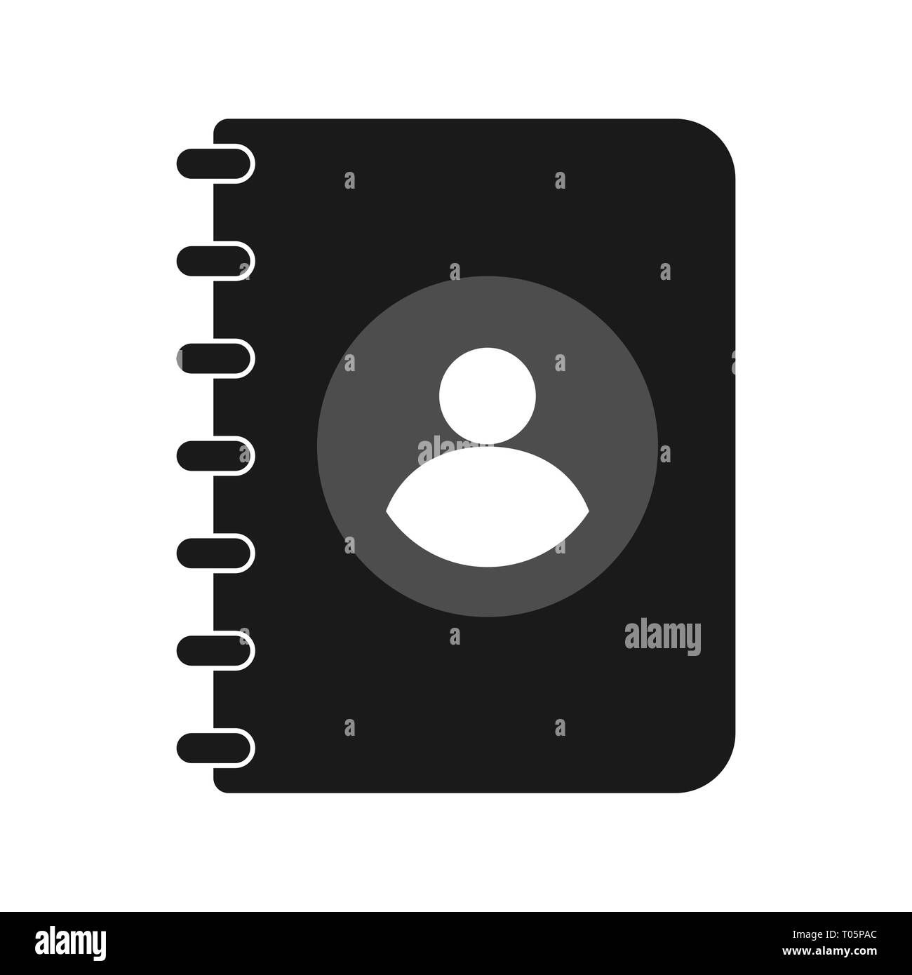 Notebook or address book, simple flat design Stock Vector Image & Art ...