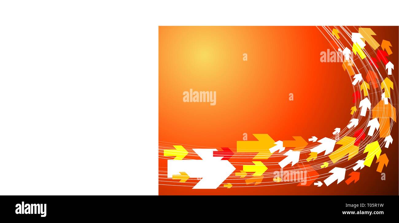 Red background with arrows displaying direction Stock Vector Image ...