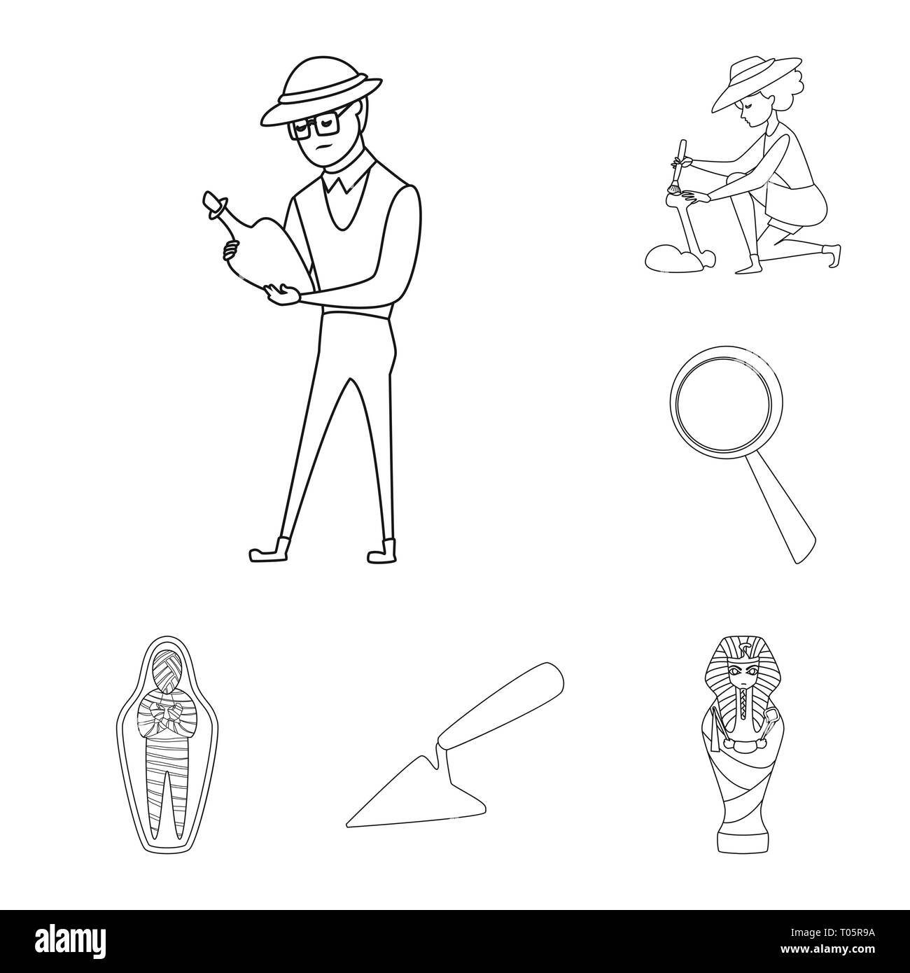 archaeologist,lens,mummy,tool,sarcophagus,human,girl,glass,ancient ...