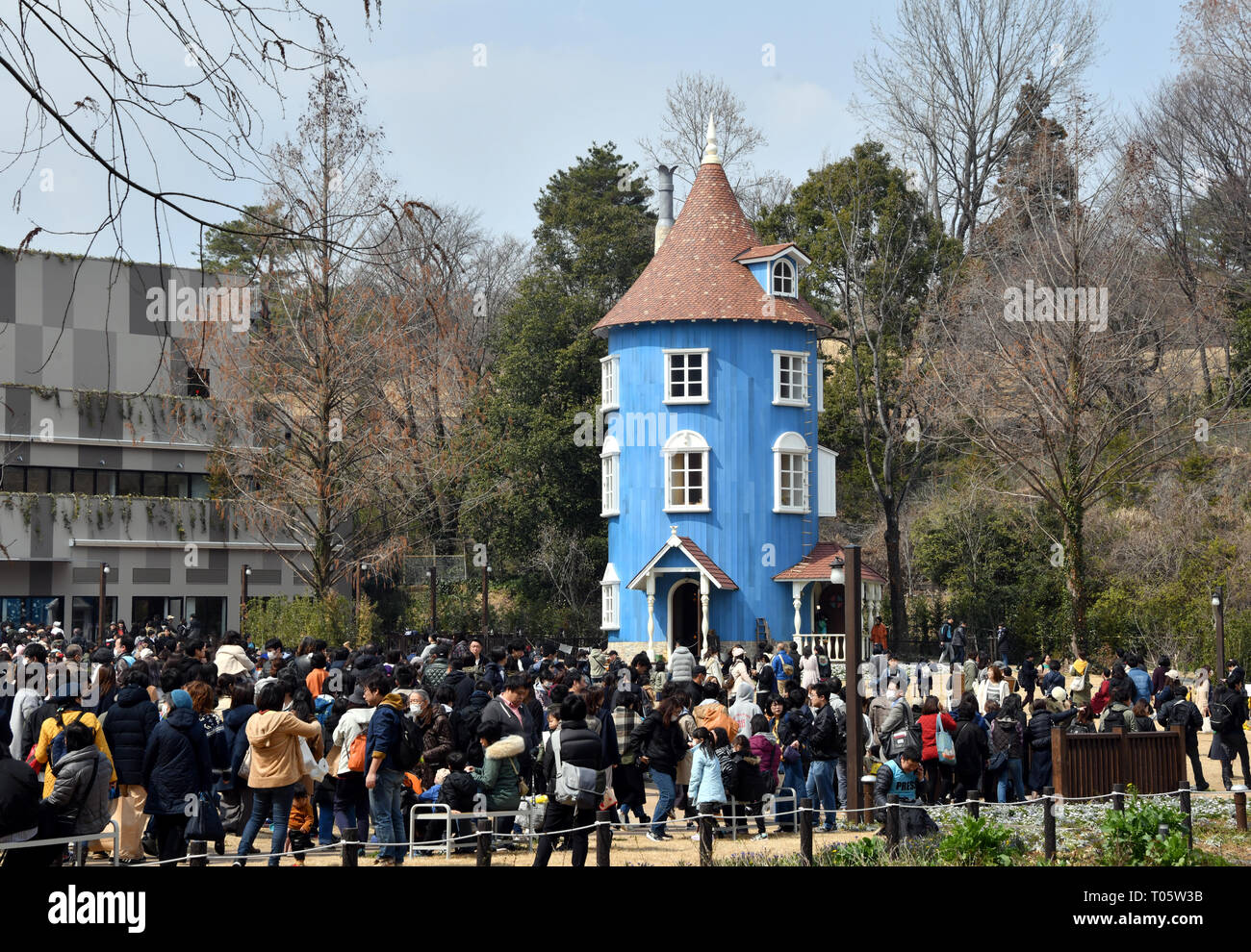 Hanno, Japan. 16th Mar, 2019. A new amusement park themed on the world ...