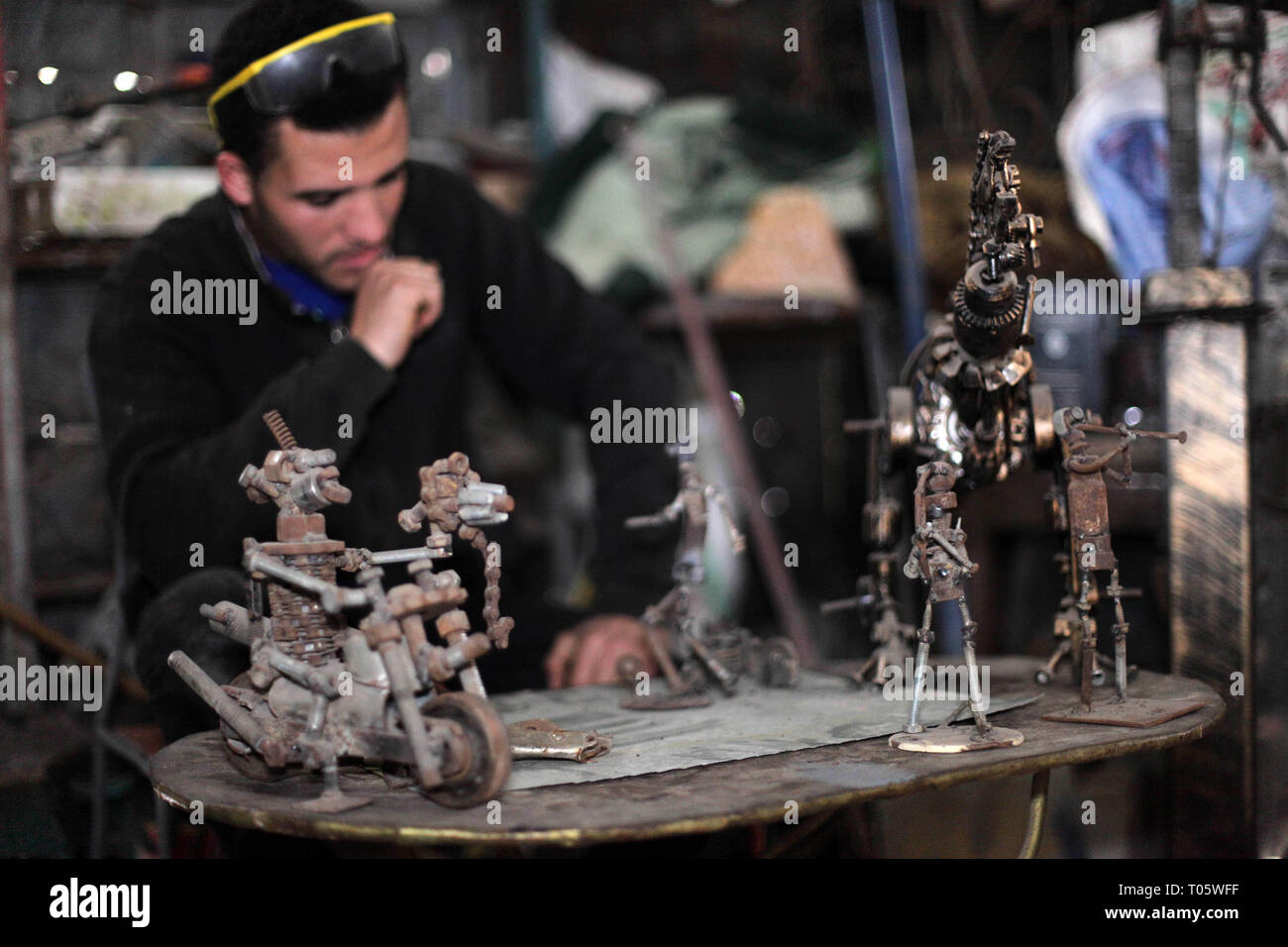 Gaza City, Gaza Strip, Palestinian Territory. 17th Mar, 2019. Anas ...