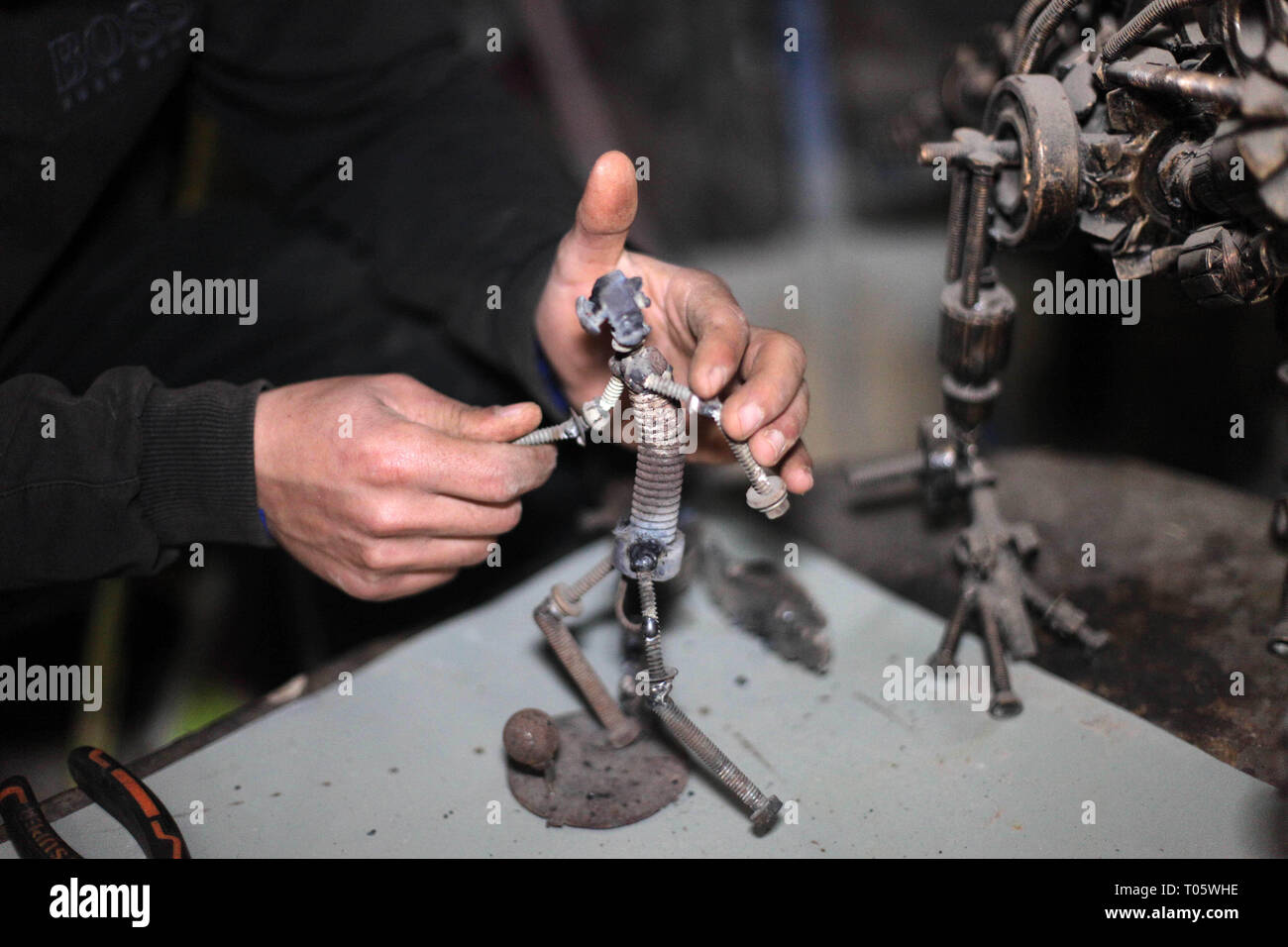 Gaza City, Gaza Strip, Palestinian Territory. 17th Mar, 2019. Anas ...