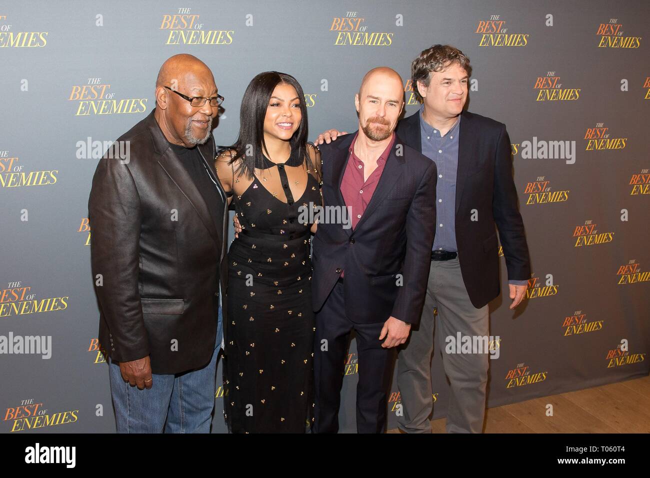 New York, USA. 17th Mar, 2019. Bill Riddick, Taraji P. Henson, Sam ...