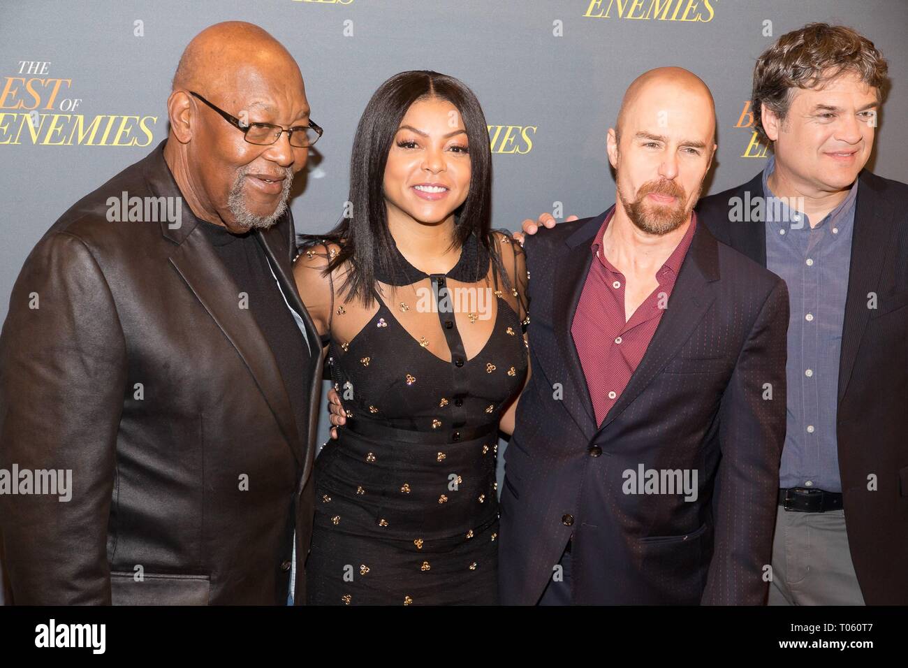 New York, USA. 17th Mar, 2019. Bill Riddick, Taraji P. Henson, Sam ...
