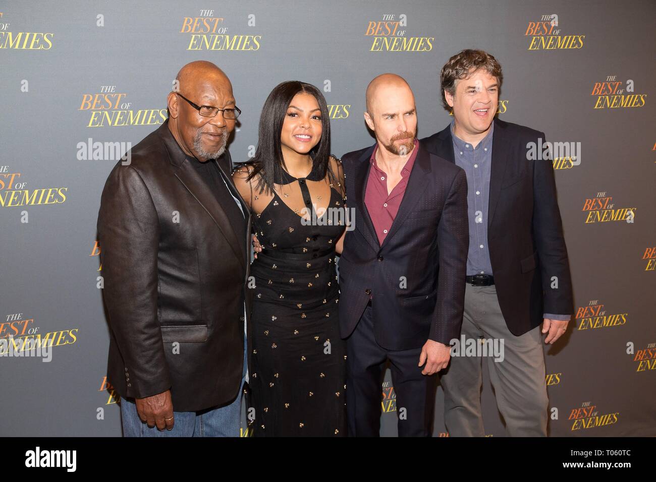 New York, USA. 17th Mar, 2019. Bill Riddick, Taraji P. Henson, Sam ...
