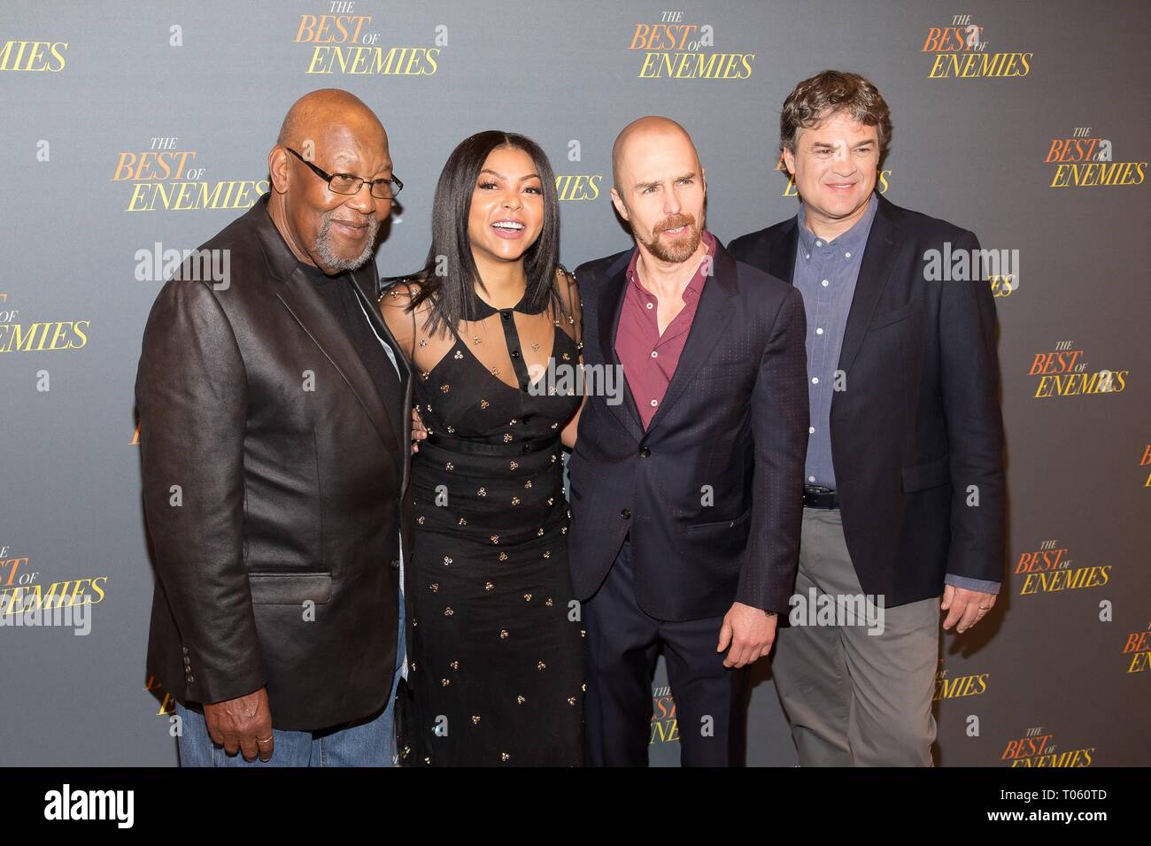 New York, USA. 17th Mar, 2019. Bill Riddick, Taraji P. Henson, Sam ...