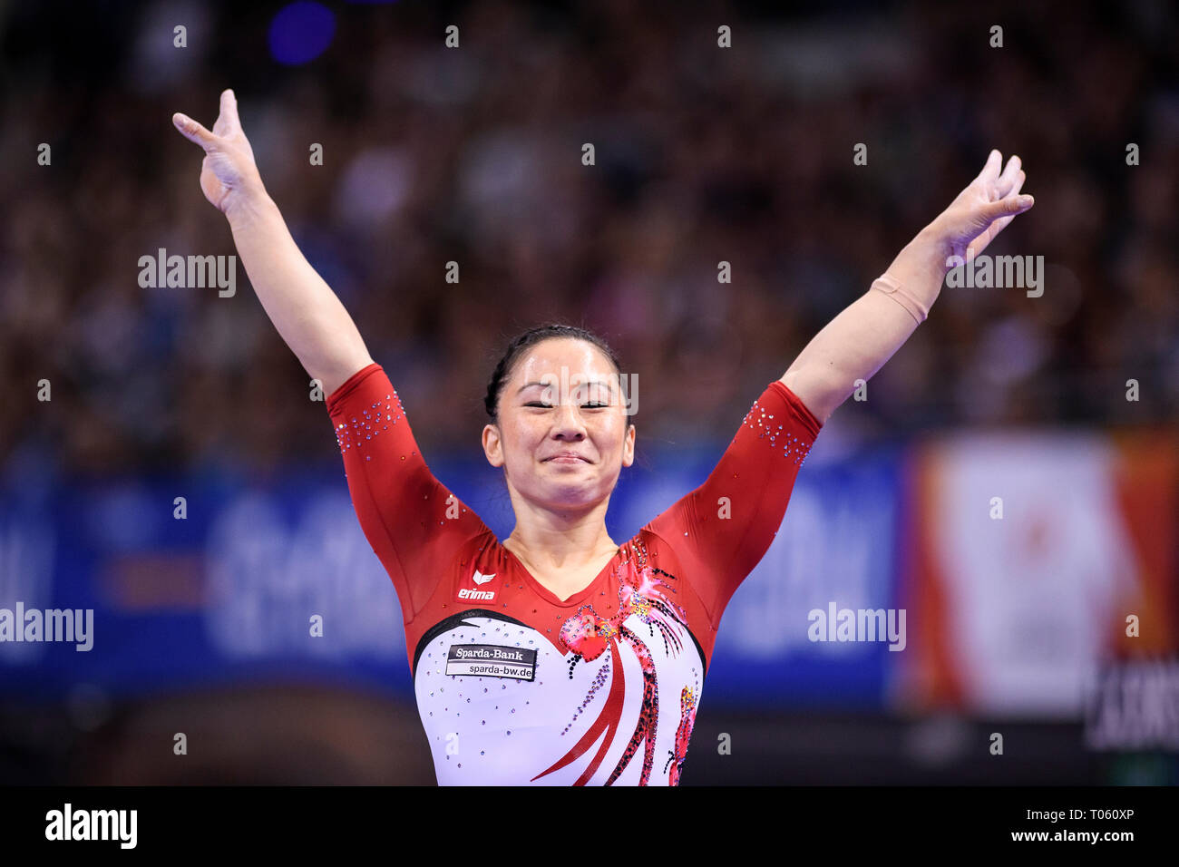 Stuttgart, Germany. 17th Mar, 2019. Kim Bui (GER) at the balance beam ...