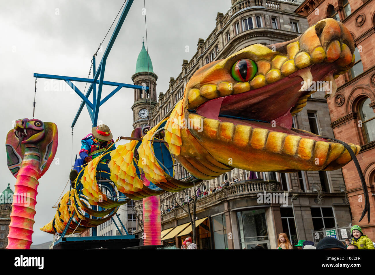 Belfast, UK.17th March, Saint Patrick's Day Parade There was many ...