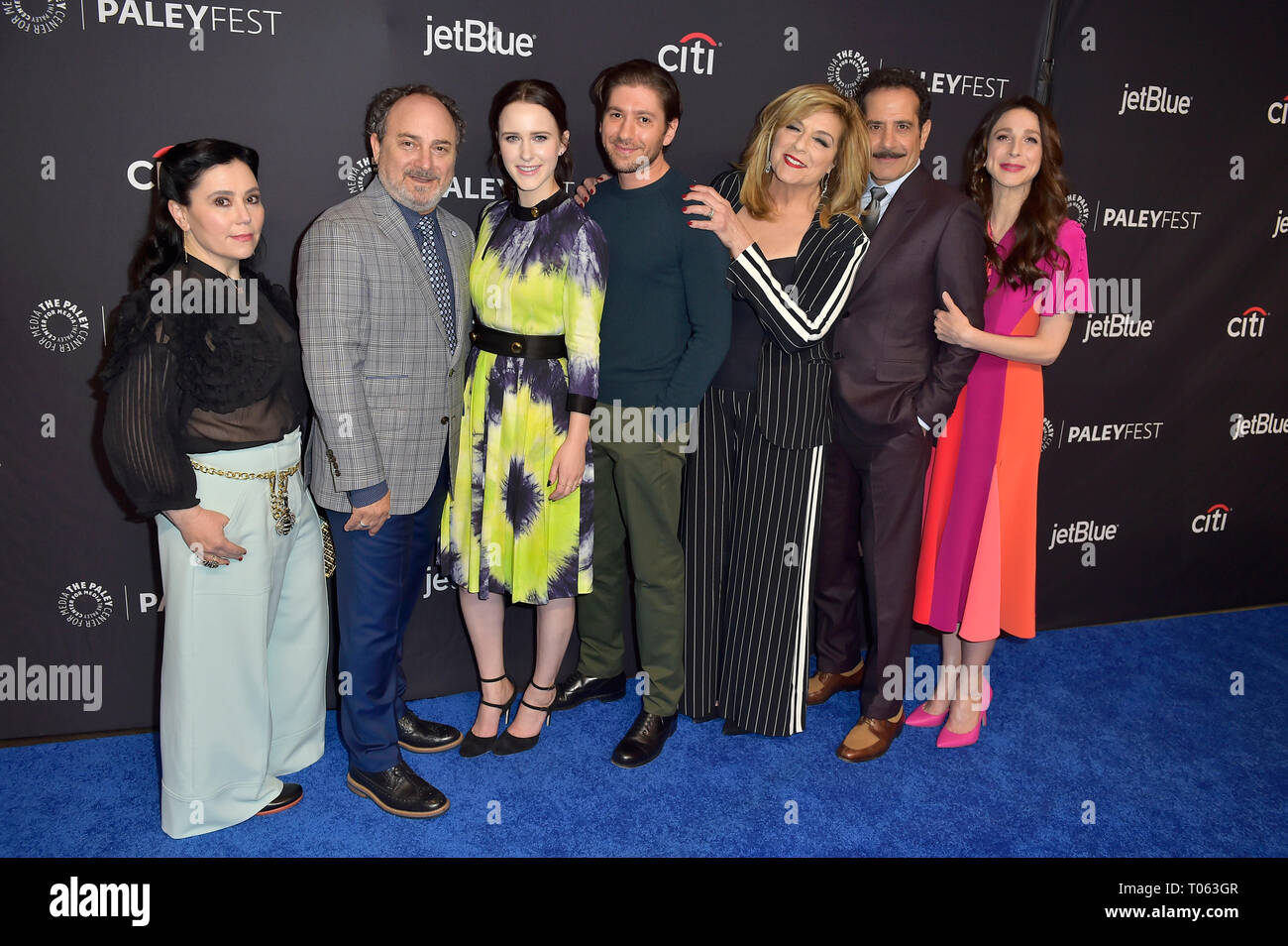 Los Angeles, USA. 15th Mar, 2019. Alex Borstein, Kevin Pollak, Rachel Brosnahan, Michael Zegen ...