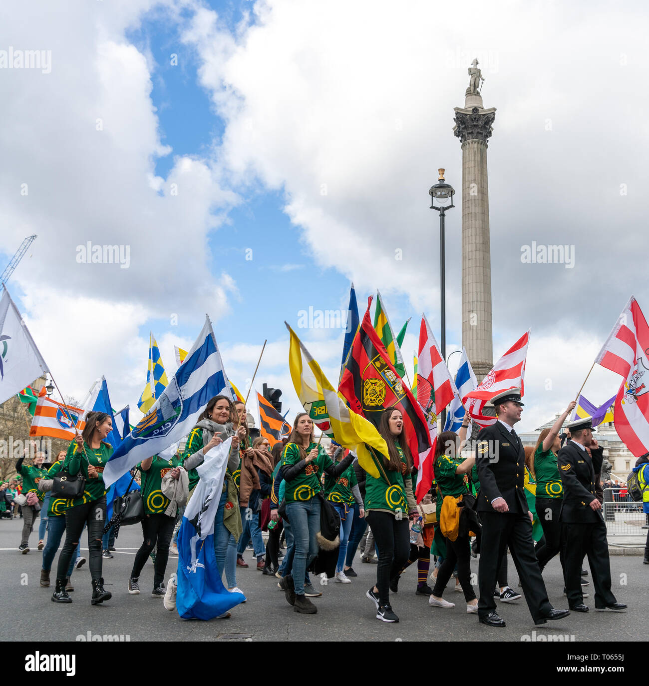 Annual trafalgar day parade hi-res stock photography and images - Alamy