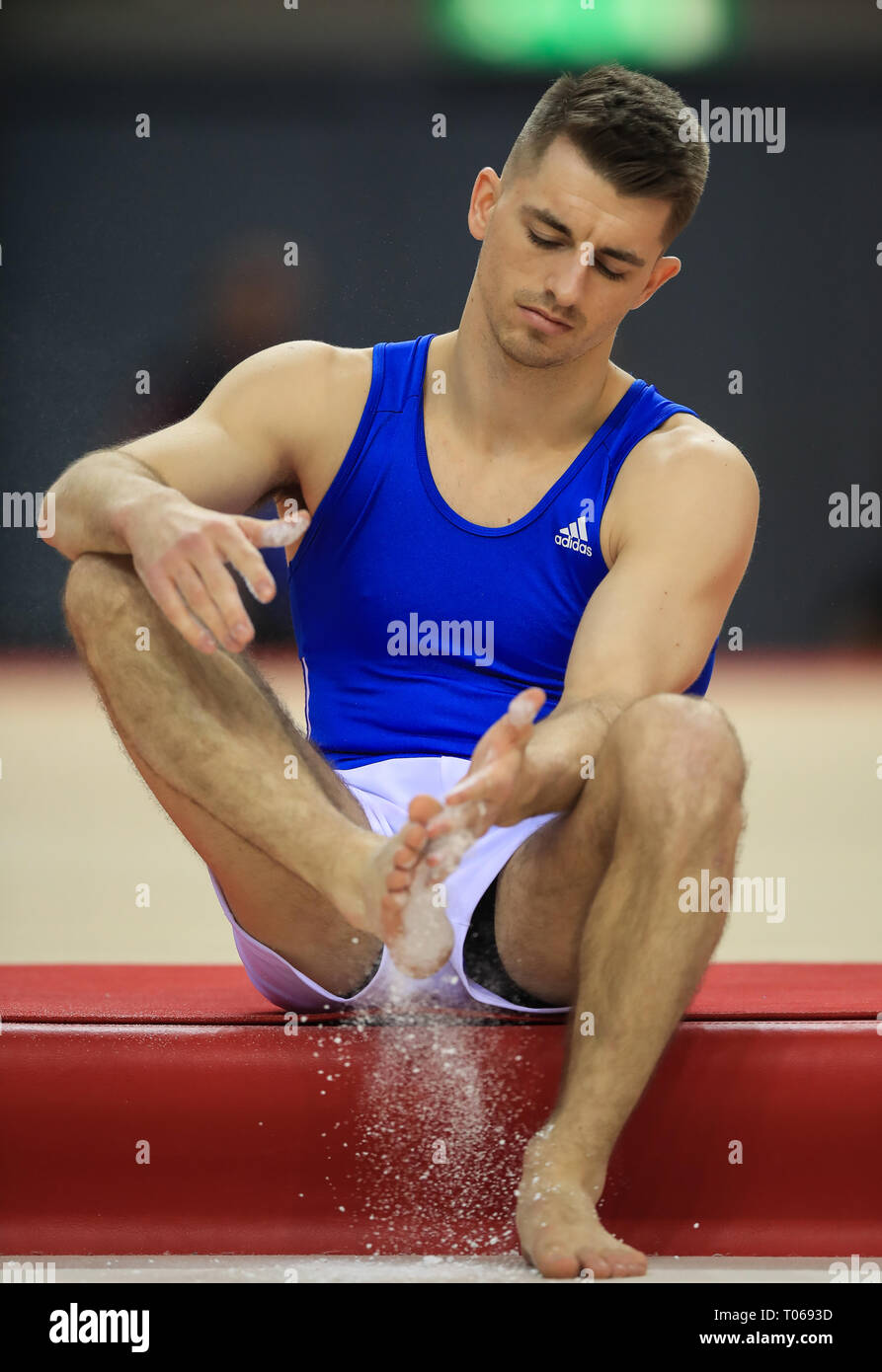 Max Whitlock on floor during day four of the Gymnastics British ...