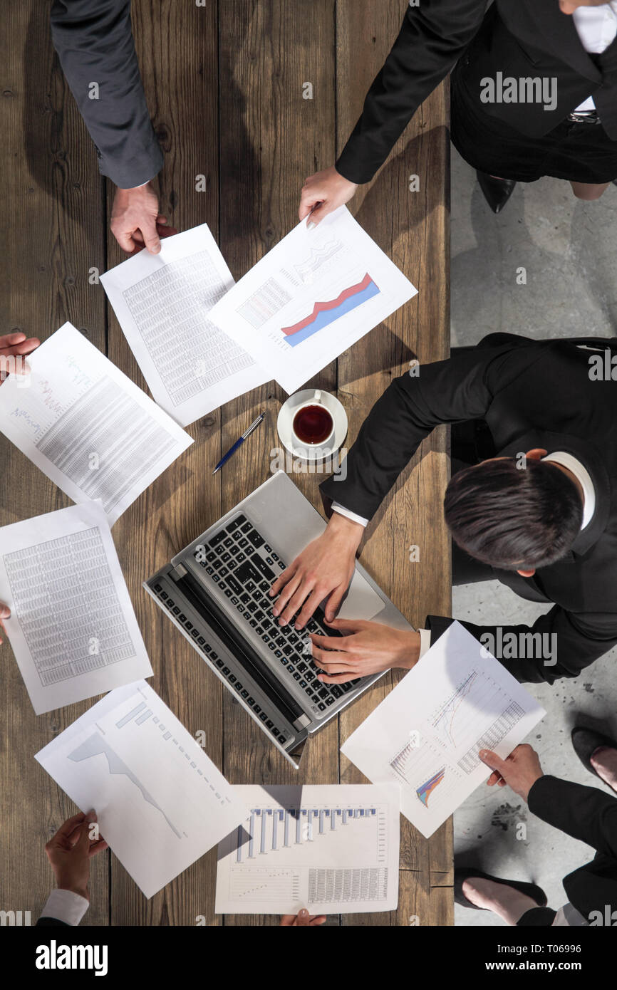 Business man getting extra work from coworkers, deadline concept Stock ...