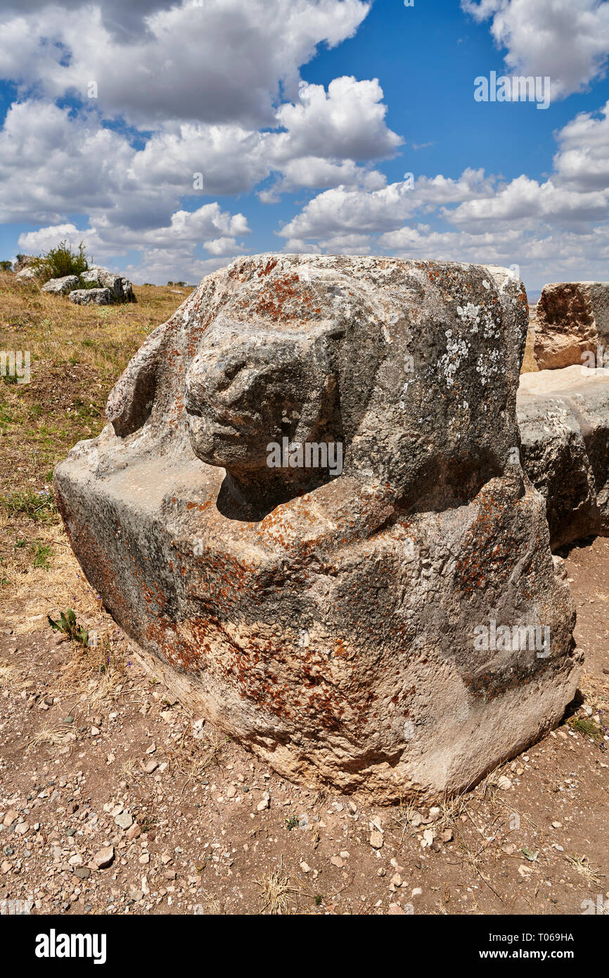 Hittite Lion sculptures of Temple I, Hattusa (also Ḫattuša or Hattusas ...