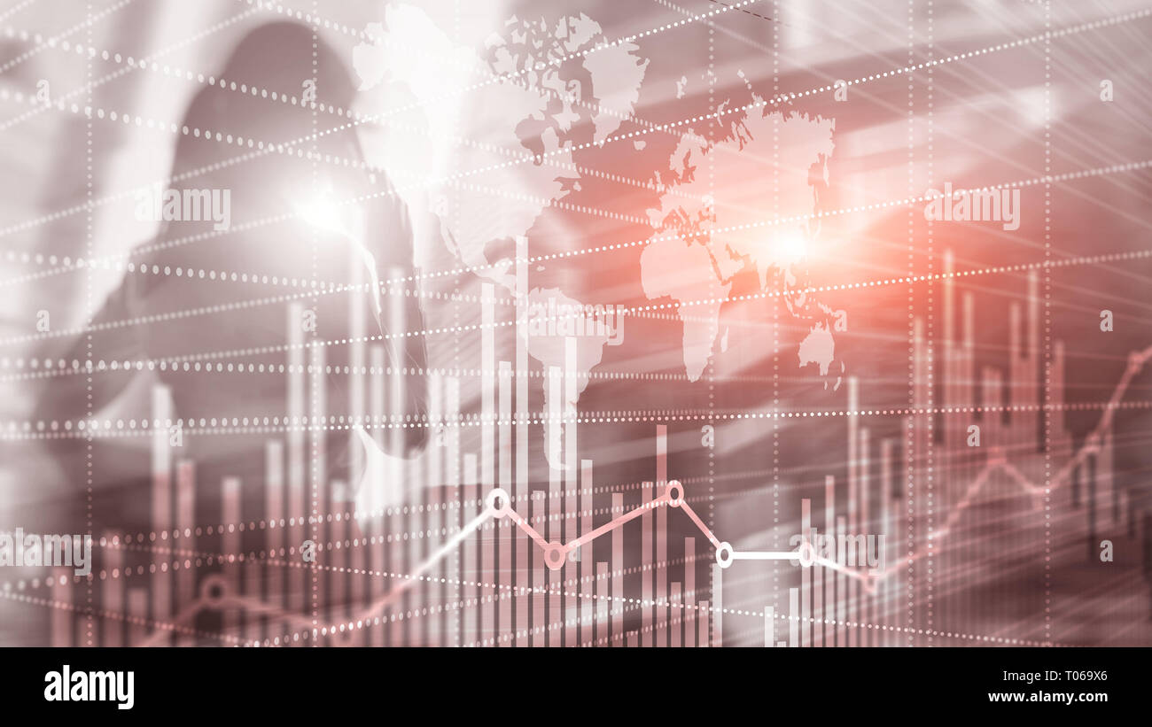 Universal Abstract background. Silhouettes of Business People. Economic ...