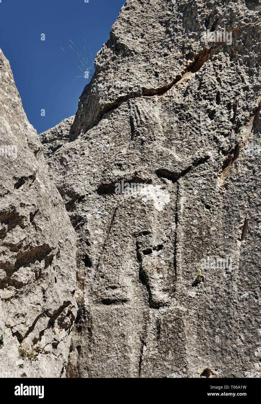 Figure of a god from the 13th century BC Hittite religious rock ...